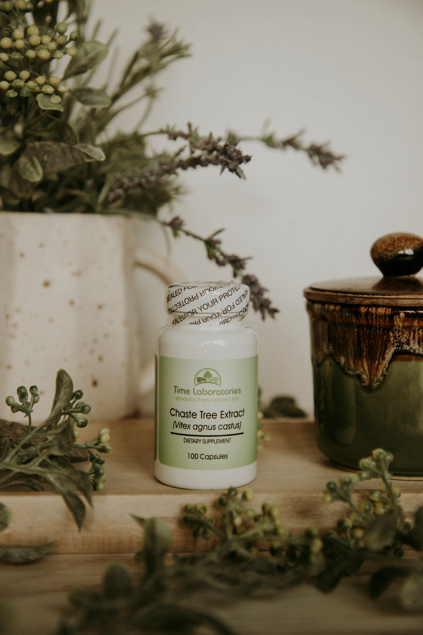 Chaste Tree Extract Capsules 100 Count - Natural Supplement – Time Labs ...